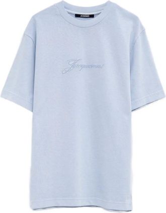 Jacquemus Homme, Tops, Bleu, Taille: L T-Chemises