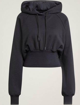 Stella McCartney Logo Cropped Hoodie, Woman, Black, Size: XS