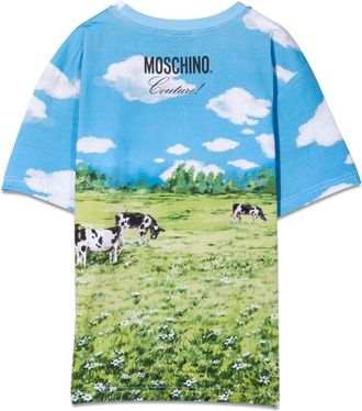 Moschino Printed Cotton T-Shirt - Multicolor