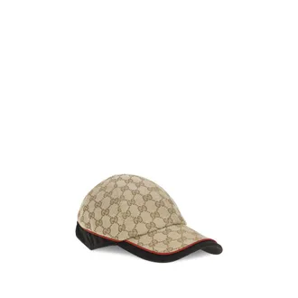 Gucci GUA001I24HBLB9660BB GG Monogram Baseball Cap - Beige