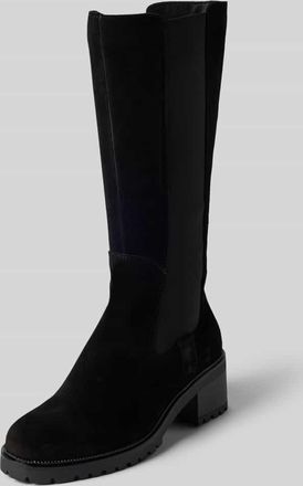 Tamaris Stiefel aus Rindsvelours mit Stretcheinsatz