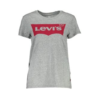 Levi's Femme, Tops, Gris, Taille: 36 FR T-shirt Unisexe en Coton Gris