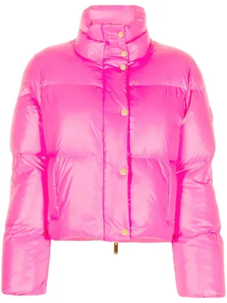 Elisabetta Franchi Gef&uuml;tterte Cropped-Jacke - Rosa