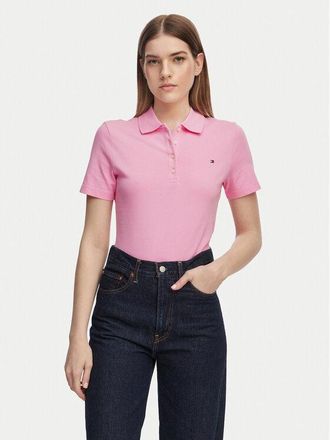 Tommy Hilfiger Poloshirt 1985 WW0WW43225 Hellrosa Slim Fit