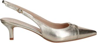Twinset Femme, Chaussures, Gris, Taille: 37 EU Escarpins Slingback en cuir