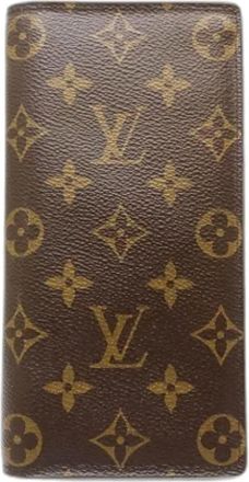 Louis Vuitton unisex, Pre-owned, Brun, Taille: ONE Size Portefeuille en toile Pre-owned