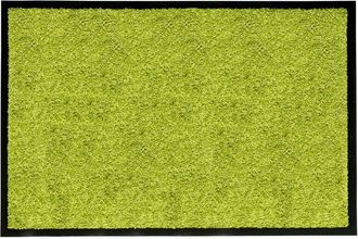 HOMCOM Fußmatte, Schmutzfangmatte, Fußabtreter, Türmatte, Sauberlaufmatte, waschbar, strapazierfähig und pflegeleicht, Grün, 180 x 120 x 0,5 cm - Homcom