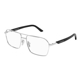 Balenciaga Silberne Brillenfassungen - - Accessories - unisex - Grau - 57 MM