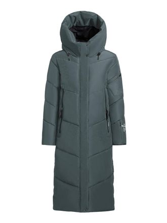 Khujo Damen Wintermantel Pulset Matt Steppmantel Winterjacke (DE/NL/SE/PL, Alphanumerisch, XS, Regular, Regular, 307FOA-GRE)