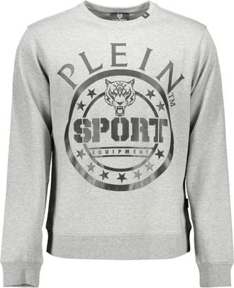 Plein Sport Homme, Sweatshirts et sweats &agrave; capuche, Gris, Taille: 2XL Fips208 Crewneck SweaT-shirt