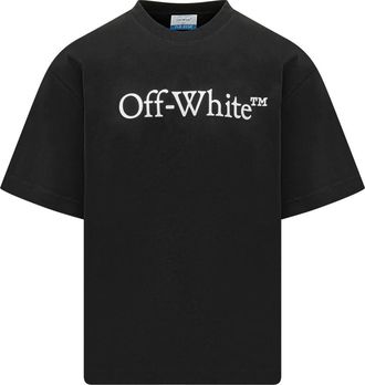 Off-white Homme, Tops, Noir, Taille: XS Big Bookish Skate S/S Tee