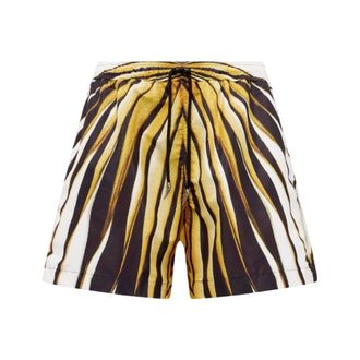 Roberto Cavalli Short de bain &agrave; motif tigre - Homme - Maillots de bain - Multicolore - Taille: XL