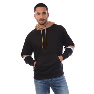 HUGO BOSS Sullivan 20 Kapuze mit Kordelzug f&uuml;r Herren, &Uuml;bergro&szlig; (Schwarz)