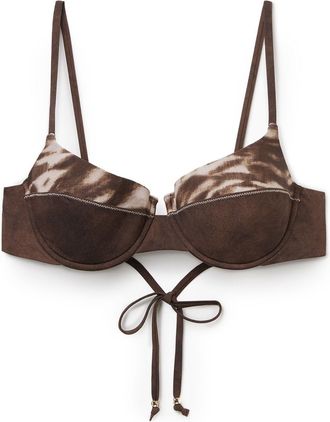 Calzedonia Bikinitop Brown Suede