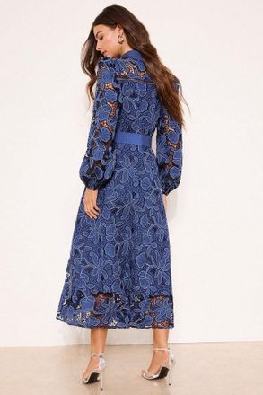Lipsy Midikleid Lipsy Premium Maxi-Hemdkleid mit G&uuml;rtel, Regular (1-tlg)