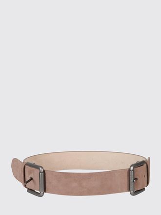 Max Mara Ceinture r&eacute;glable en cuir su&eacute;d&eacute; avec double boucle