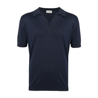 John Smedley Homme, Tops, Bleu, Taille: L Noah Polo