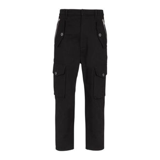 Balmain Pantalon cargo droit - Homme - Pantalons - Noir - Taille: XL