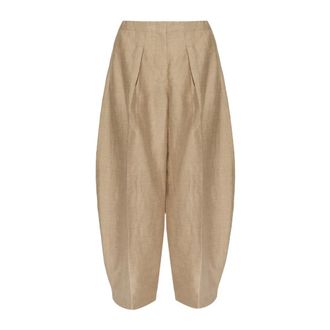 Jacquemus Ovalo Fluid Pants - - Trousers - Damen - Beige - S