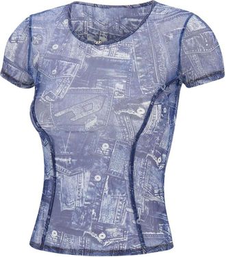 Diesel Femme, Tops, Bleu, Taille: 40 FR Kasia-Dnm