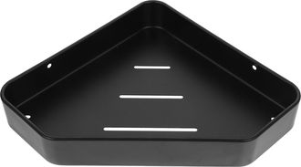 BESPORTBLE Eckregal Badezimmer Aluminium Schwarz Wandmontage Duschablage Eckwandregal Aufbewahrung