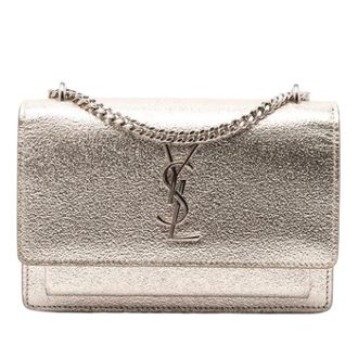 Saint Laurent Pre-owned Sac bandouli&egrave;re The Sunset - Femme - Pre-owned - Beige - Taille: ONE Size