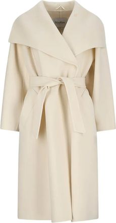 Max Mara manteau en cachemire &agrave; taille ceintur&eacute;e - Tons neutres