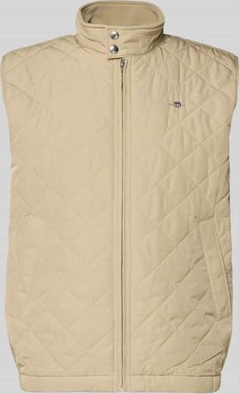 GANT Regular Fit Weste mit Stehkragen in Stepp-Optik