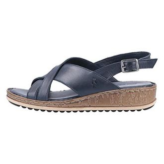 Hush Puppies Femme Elena Sandale cale, Navy, 43 EU