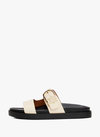 Tommy Hilfiger Sandales crant&eacute;es en cuir