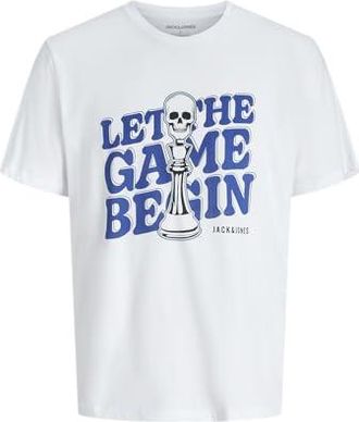 Jack & Jones Jjsully Tee SS Crew Neck, Blanc., XL