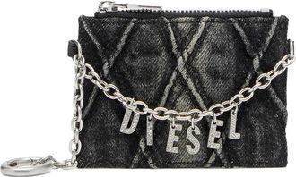 Diesel Femme, Accessoires, Gris, Taille: ONE Size Porte-cartes matelass&eacute;