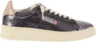 Autry Low-Top Sneaker - Dallas - Sequinned Trainers - Gr. 36 (EU) - in Beige - f&uuml;r Damen