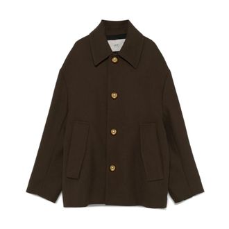 Ami Brauner Woll-Casual-Mantel - - Coats - Damen - Braun - S