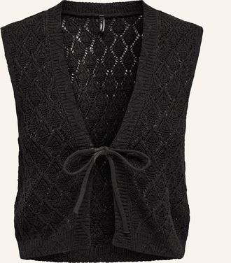 Only Strickweste schwarz