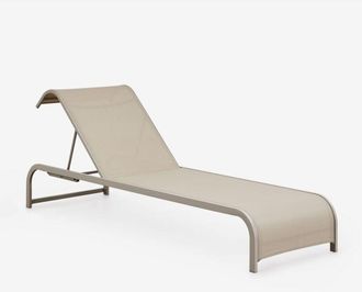 Sklum Marietta Stahl-Liegeliege Moka Braun