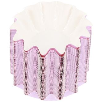 Angoily 50 St&uuml;ck Hitzebest&auml;ndige Pet Wachsschmelz Einlagen f&uuml;r Elektrische Duftlampen und Kerzenw&auml;rmer Auslaufsichere Wachsauskleidung Violett Schutzbeschicht