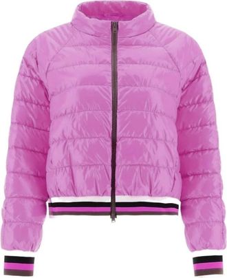 Herno Femme, Vestes, Rose, Taille: 38 FR Zipped Bomber Jacket
