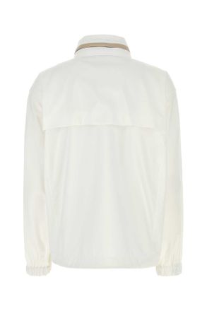 Brunello Cucinelli Womens White Polyester Blend Raincoat C007 Giubbini Jacket