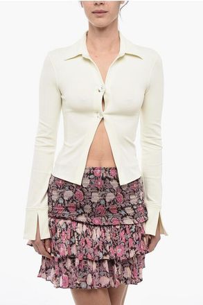 Off-white Long-Sleeve Shirt With Statement Buttons size 40