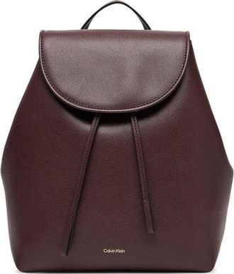 Calvin Klein Rucksack Foil Logo Flap Backpack LV04F3297G Dunkelrot