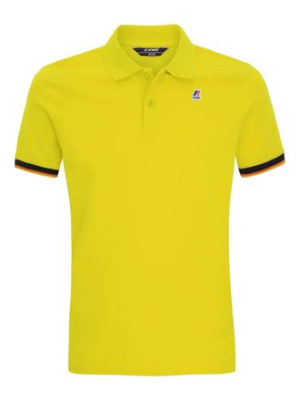 K-Way polo &agrave; finitions ray&eacute;es - Jaune