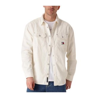 Tommy Jeans Casual Cord Hemd in Ecru - - Jackets - Herren - Beige - S
