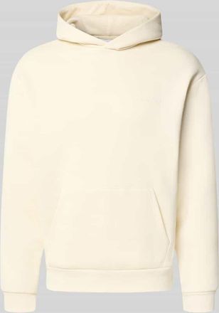 Review Regular Fit Hoodie aus Baumwoll-Mix mit Label-Detail