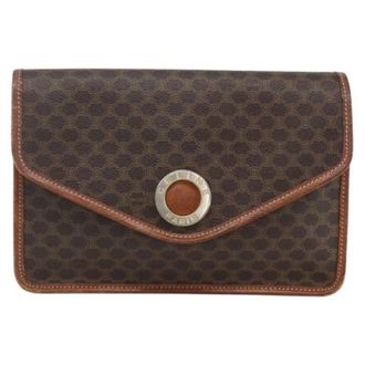 Celine Pochette Vintage en Toile Pre-owned - Femme - Pre-owned - Brun - Taille: ONE Size