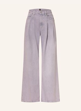 HUGO BOSS Wide Leg Jeans Slouchy grau