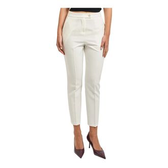 Yes-Zee YES Zee, Femme, Pantalons, Blanc, Taille: 42 FR Slim-fit Pantalons