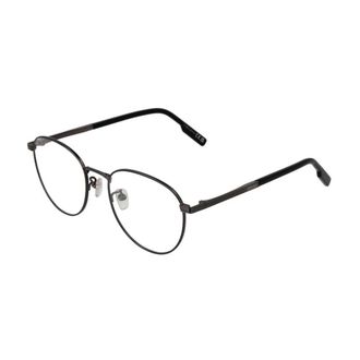 Ermenegildo Zegna Titan Runde Optische Gestelle mit Demo Gl&auml;sern - - Accessories - Herren - Grau - ONE SIZE