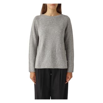 Max Mara Femme, Pulls, Gris, Taille: 36 FR Tricot &agrave; col rond
