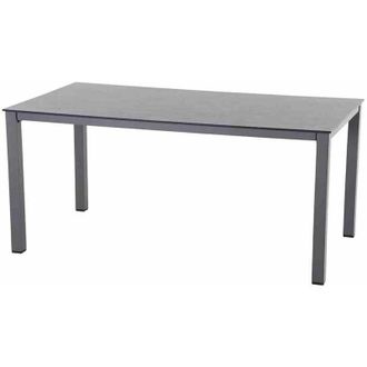 Siena Garden Siena Garden - Sola Dining Tisch 160x90 cm, anthrazit Gestell aus Aluminium in matt anthrazit, Tischplatte aus hpl in dark stone